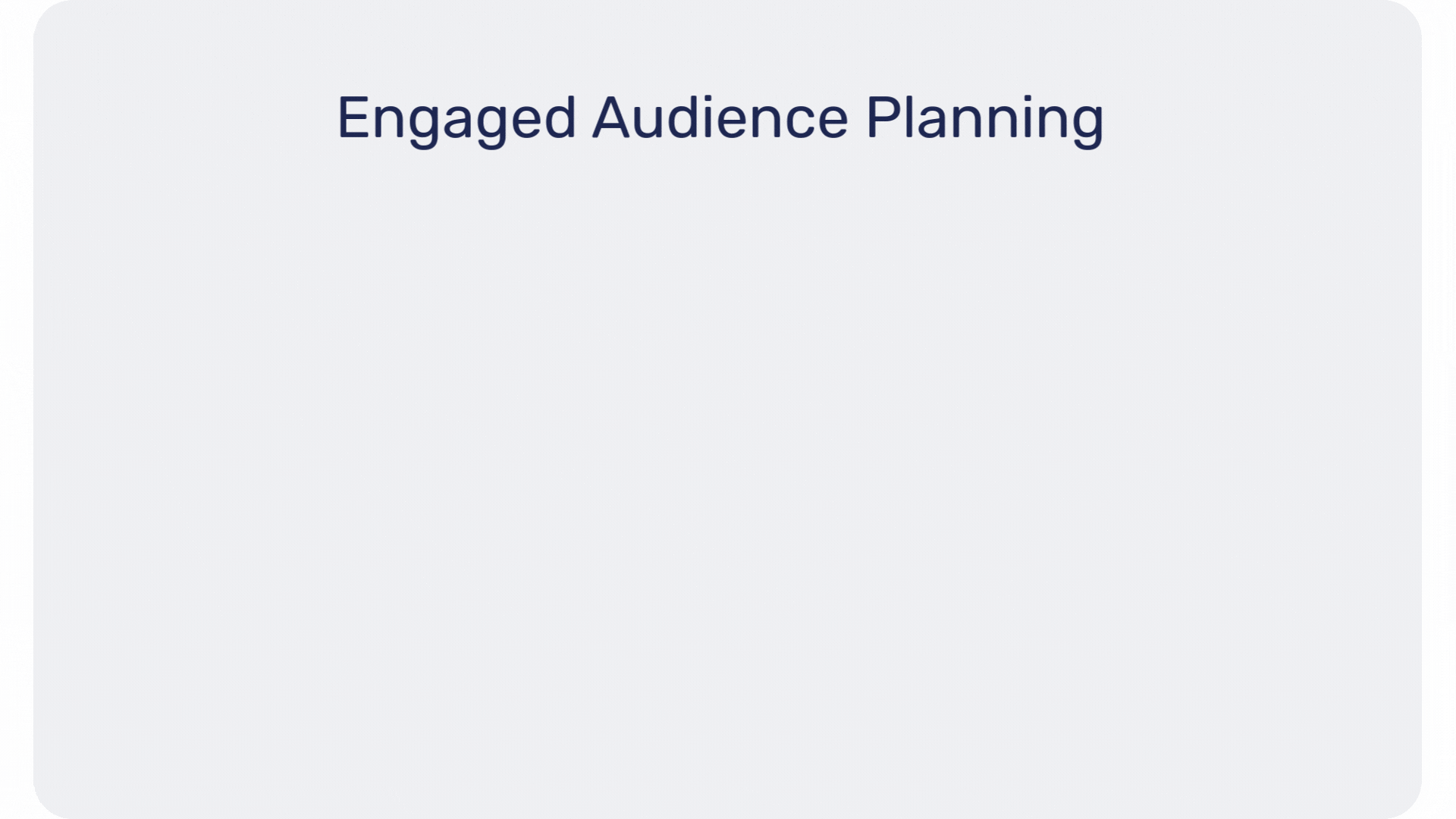 Engaged Audience Planning | EDO